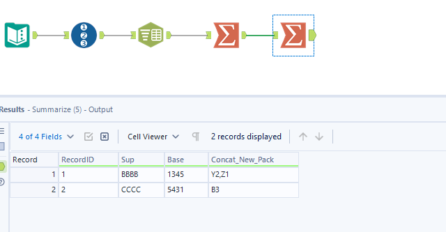 Solved: how to get only the distinct values in a cell sepa... - Alteryx Community