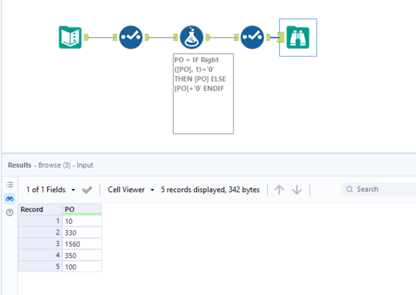 Solved: How to add 0 to number following a condition - Alteryx Community