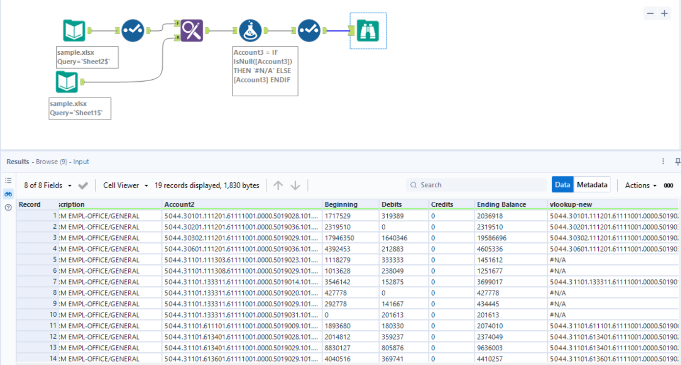 Solved: Vlookup False Values - Alteryx Community