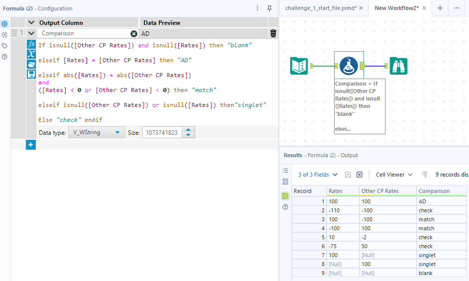 Formula for IF condition to get below result in co... - Alteryx Community