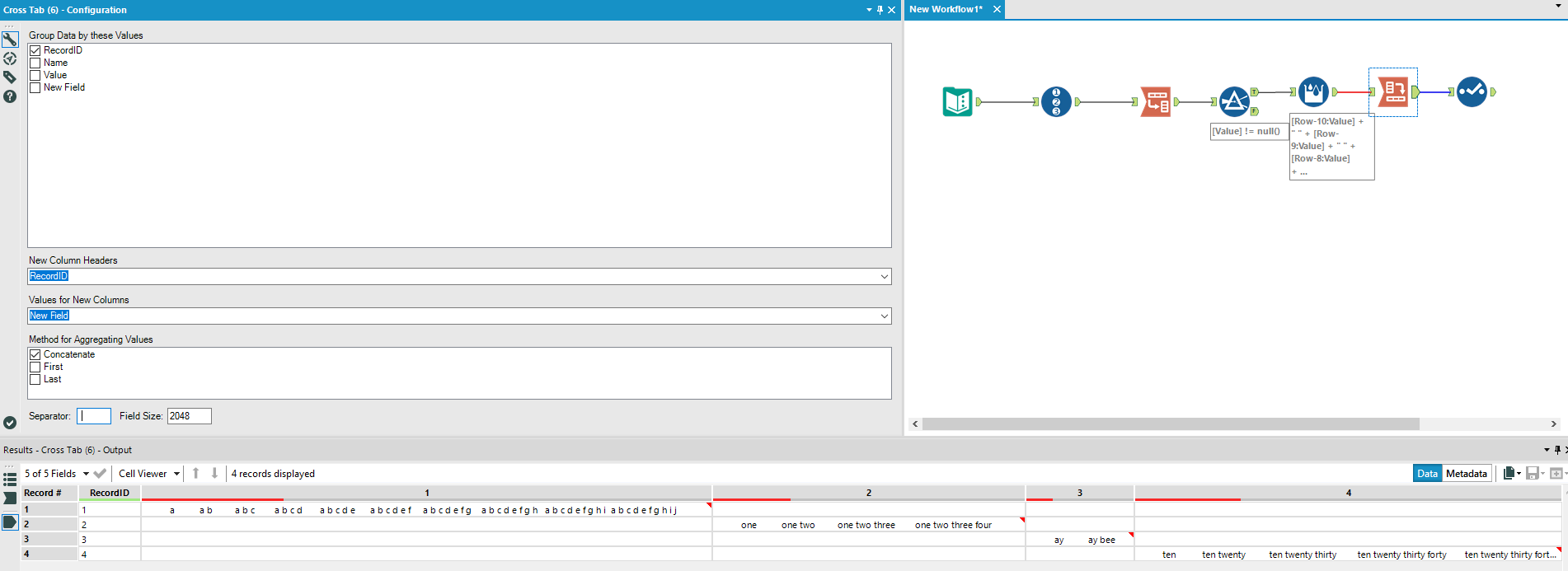 Solved Loop Through Columns Within One Data Set Alteryx Community 7787