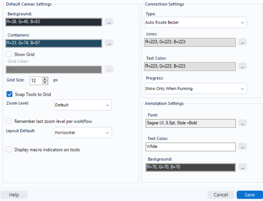 RGB for the Canvas background to match Dark Mode - Alteryx Community