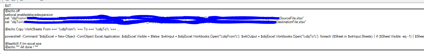 Solved: Batch File to Copy Sheet to another Excel File - Alteryx Community