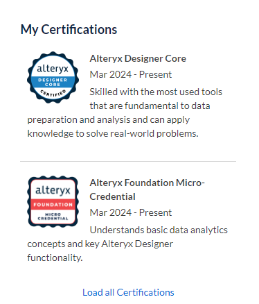 Certification not received - Alteryx Community