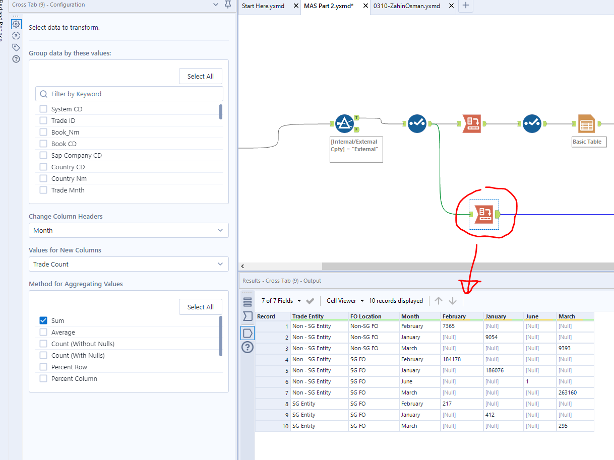 Pivot table - Format Cross Tab - Alteryx Community