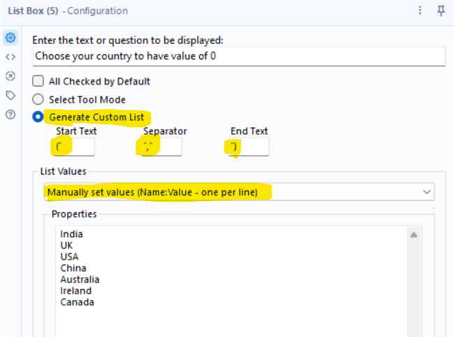 Solved: List box linking to formula - Alteryx Community