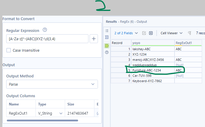 Regex tool behavior difference between match and p... - Alteryx Community