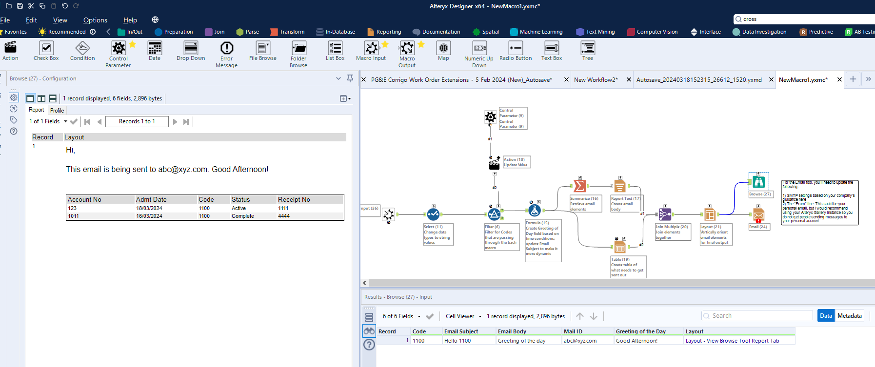 How to generate email with a table in it? - Alteryx Community