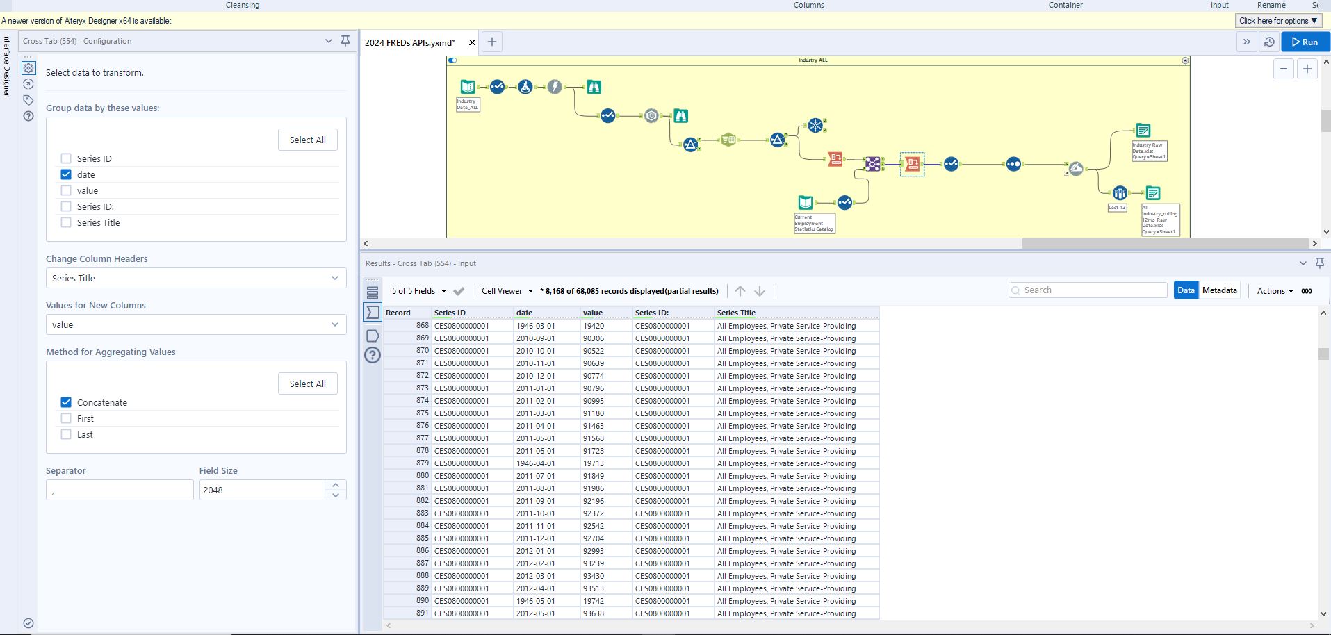 Solved Api Downloading And Transforming Data Alteryx Community
