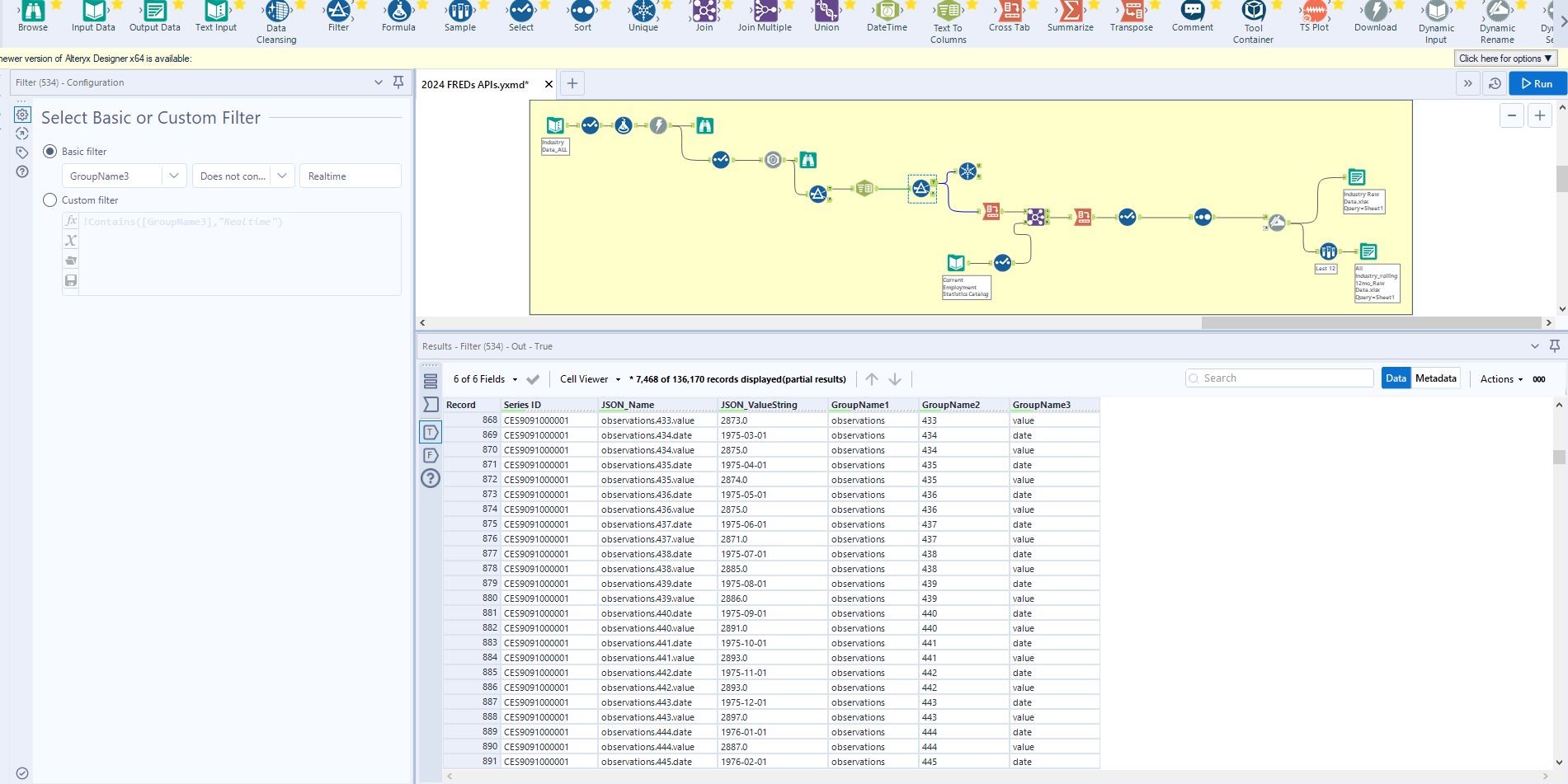 Solved: API Downloading and Transforming Data - Alteryx Community
