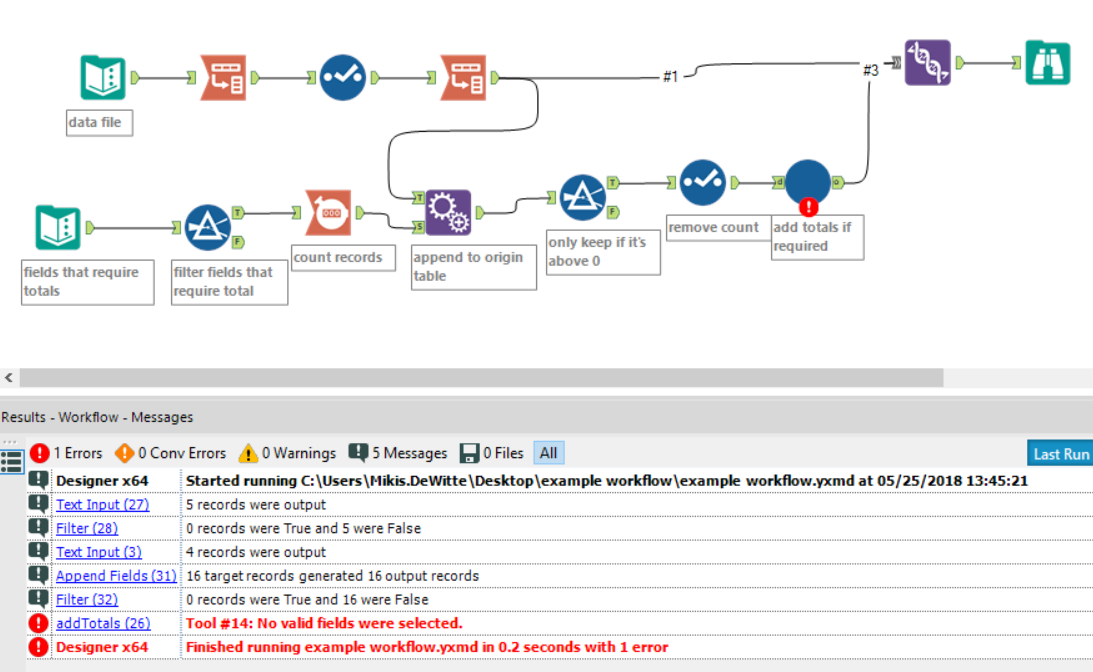 Solved: Using the conditional runner macro - Alteryx Community