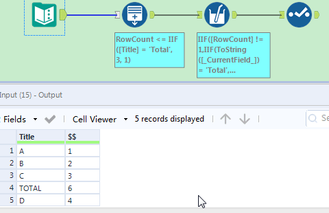 insert 2 or 4 blank rows after specific row - Alteryx Community