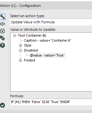 Solved: Disable multiple containers in an app - Alteryx Community