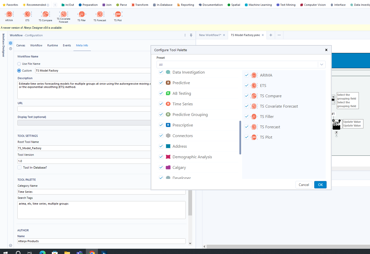 TS Forecast and Factory Tool Installation - Alteryx Community