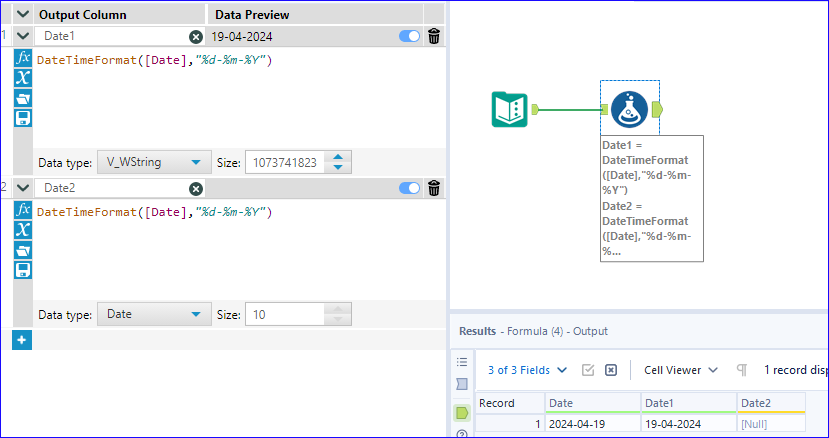 Date format change from YYYY-MM-DD to DD-MM-YYYY - Alteryx Community