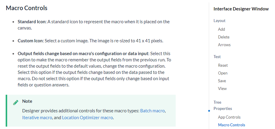 Macro control: Output fields change based on macro... - Alteryx Community
