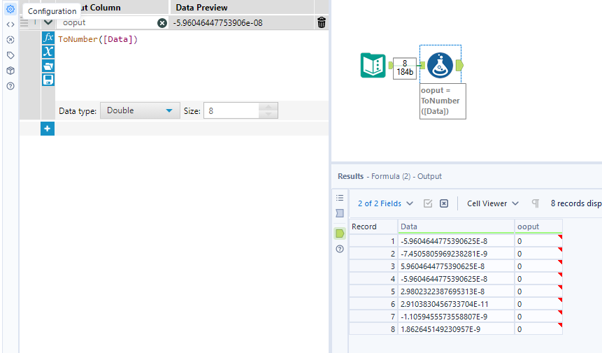 Solved: Issue converting the values from Scientific E-nota... - Alteryx Community