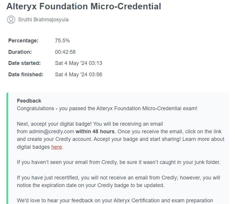 Credly Badge Earner Guide - Alteryx Community