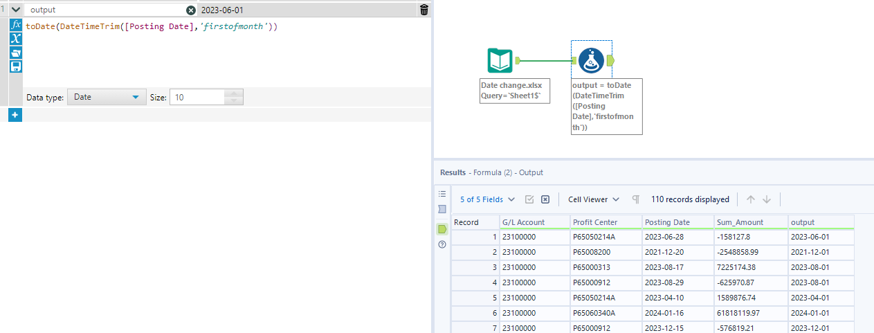 Solved: Change listed date to first of month - Alteryx Community