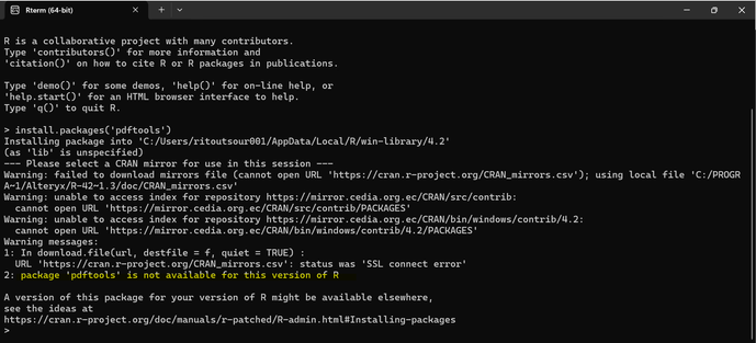 Alteryx Pdftools Package Error Alteryx Community 