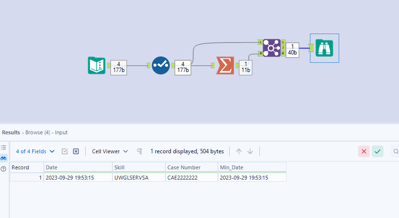 Solved How To Only Filter And Get A Record On Min Date Alteryx Community