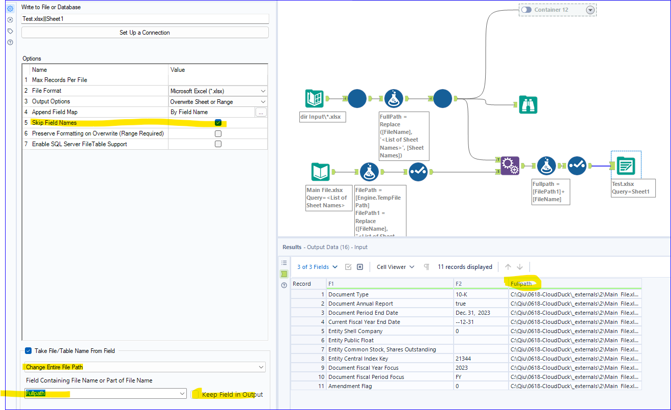 Solved: File union - Alteryx Community