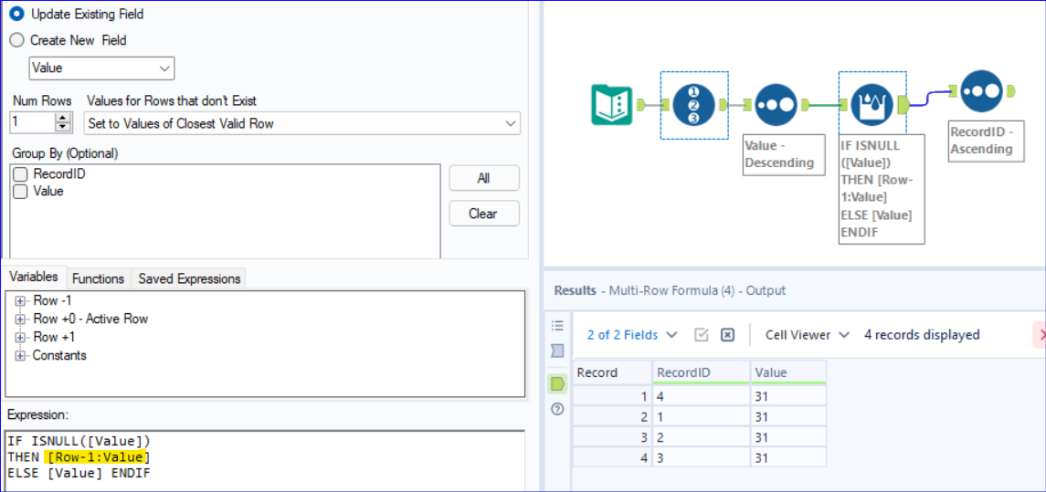 Solved: Multi-row formula tool error - Alteryx Community