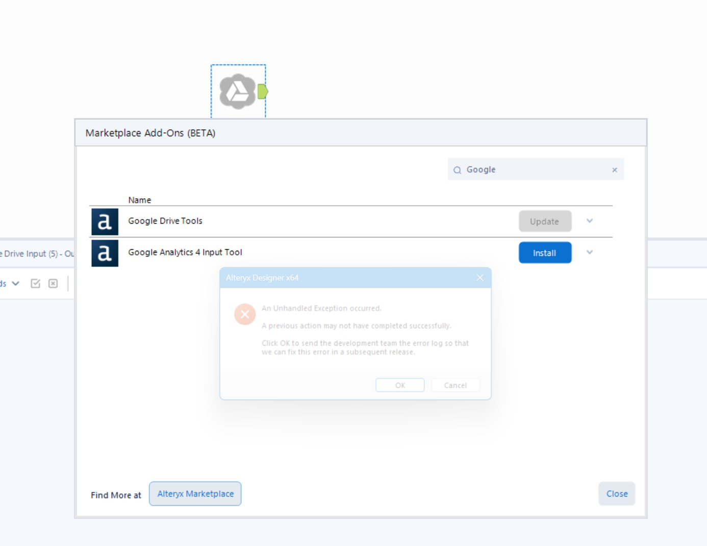 Google Drive Output Not Found in Our Alteryx Distr... - Alteryx Community