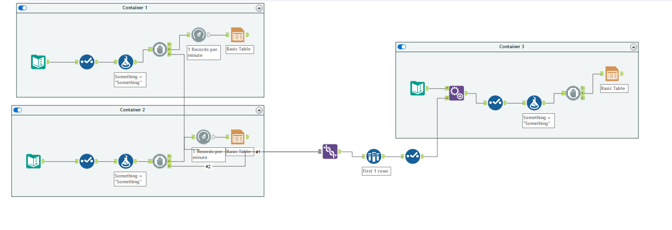can we run one container after another in Alteryx. - Alteryx Community