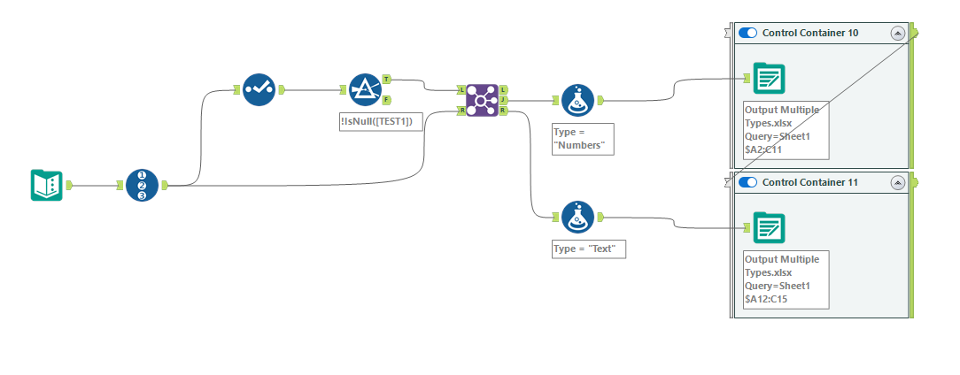 Output excel column with different types - Alteryx Community