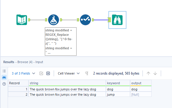 Using a field name within REGEX formula - Alteryx Community