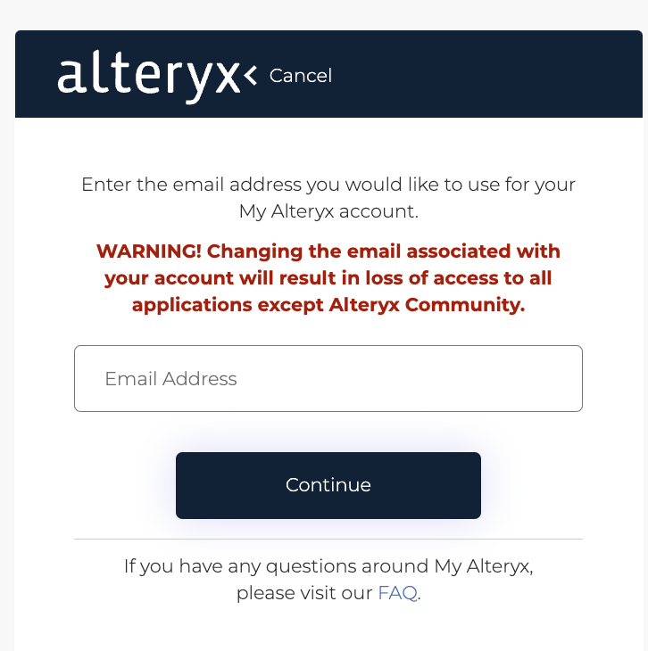 My Alteryx - Single Sign-On FAQ - Alteryx Community