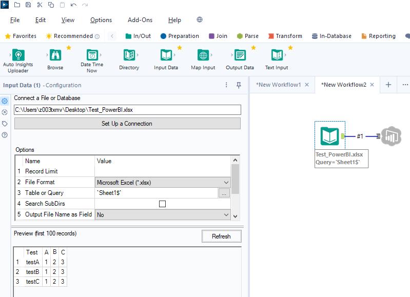 Power BI Output: - Error: Required fields cannot b... - Alteryx Community