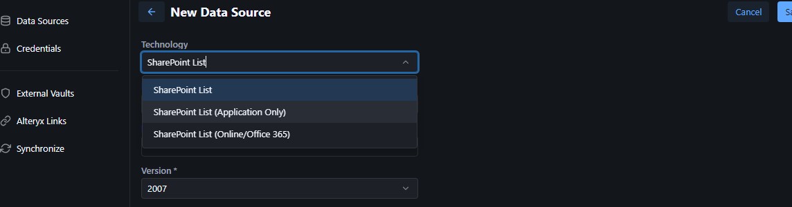 Connecting to Sharepoint SSO - Alteryx Community