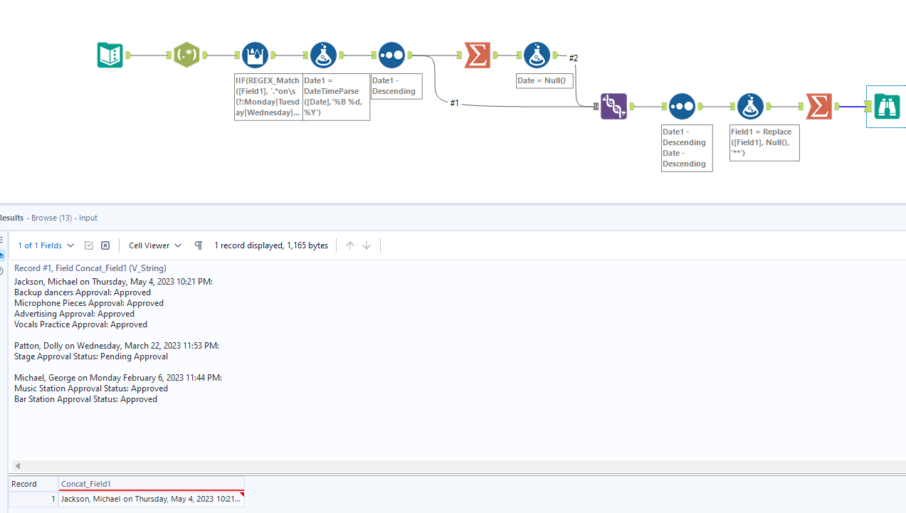 Solved: Sort text in a cell in a field - Alteryx Community