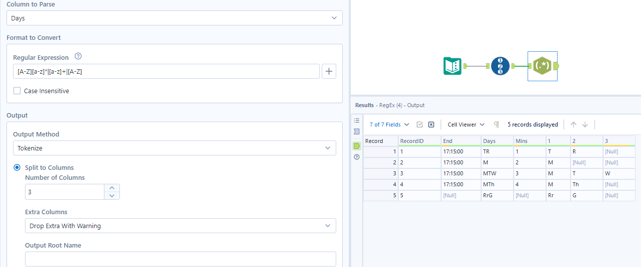 Solved: column value split to different columns - Alteryx Community