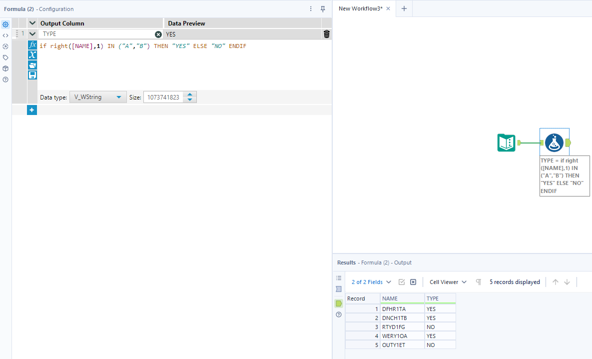 Filter and map column based on last character - Alteryx Community