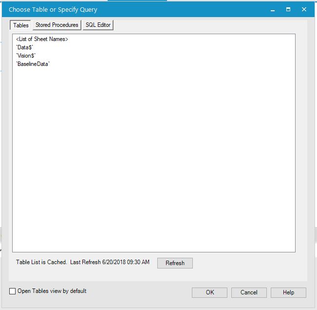 Input Tool Should Recognize Excel Named Tables - Alteryx Community