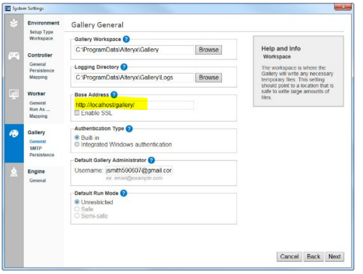 Solved: Update URL for the Alteryx Gallery - Alteryx Community