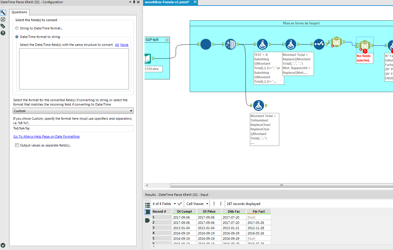 Solved Working With Dates Convert Multiple Fields Simult Alteryx Community