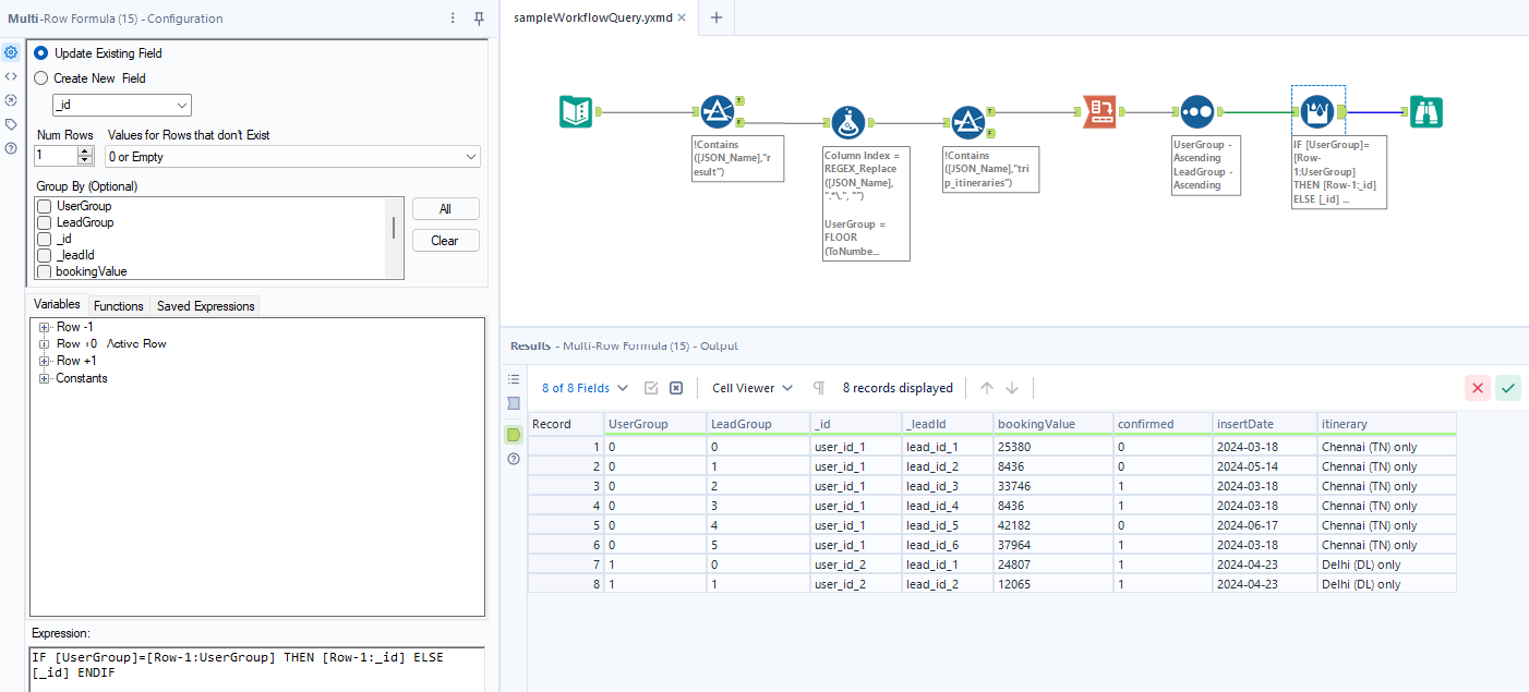 Solved: Group Functions/ Cross/ Transpose - Alteryx Community