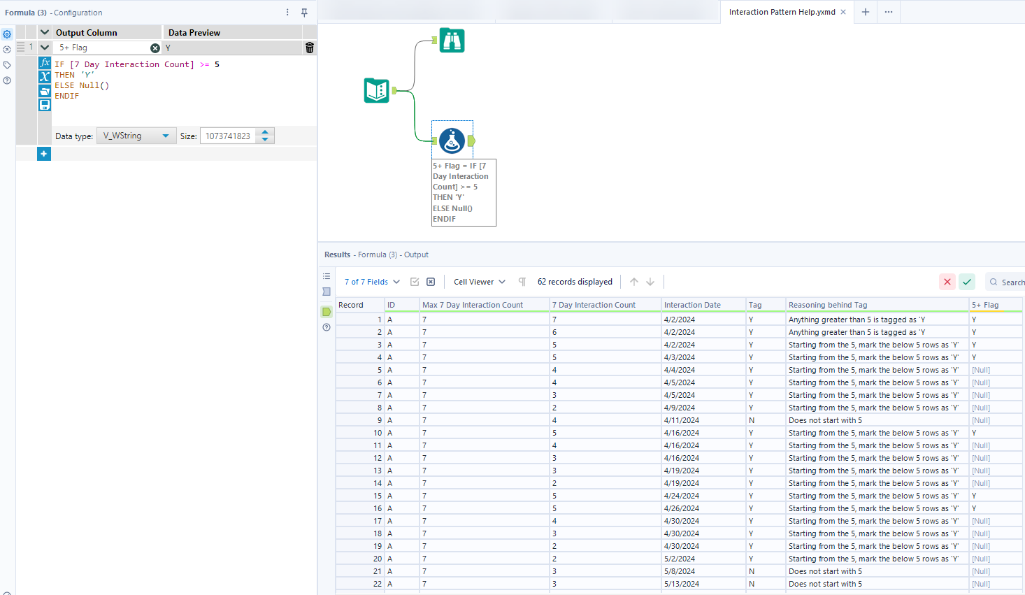 Help with Multi-Row Formula Tool - Alteryx Community