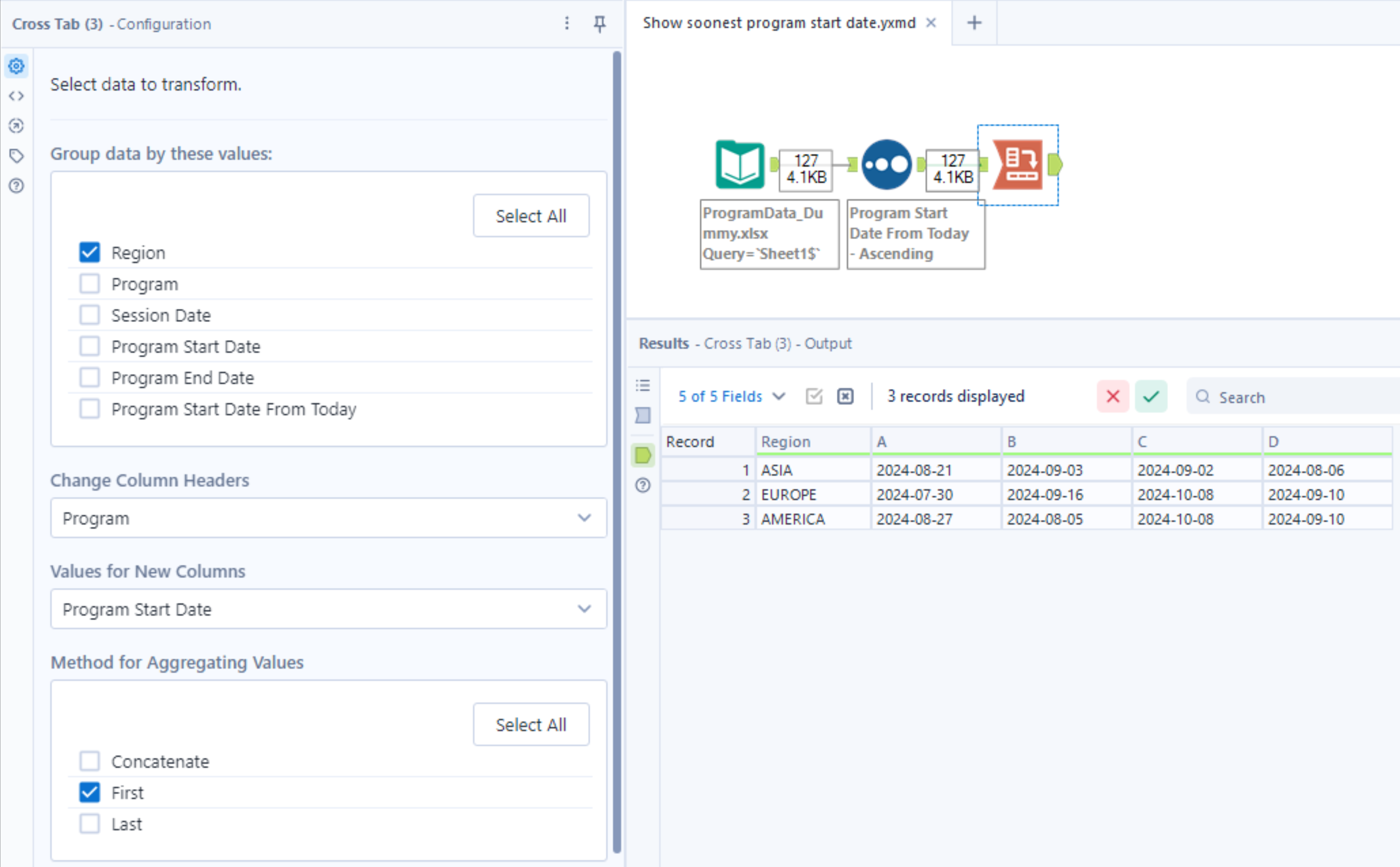 Solved: How to choose the program(s) with closest date fro... - Alteryx Community