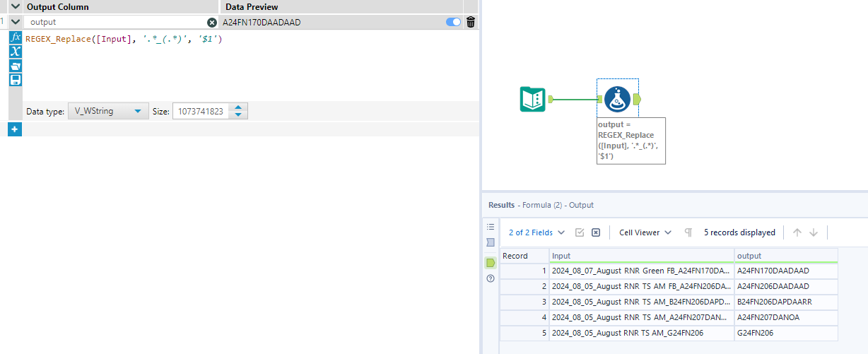 Solved: How do i extract all data to the right after a spe... - Alteryx Community