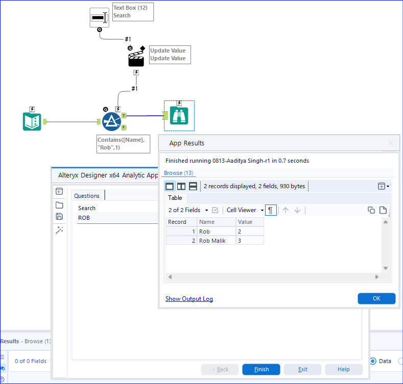 Create interface tool for search and filter - Alteryx Community