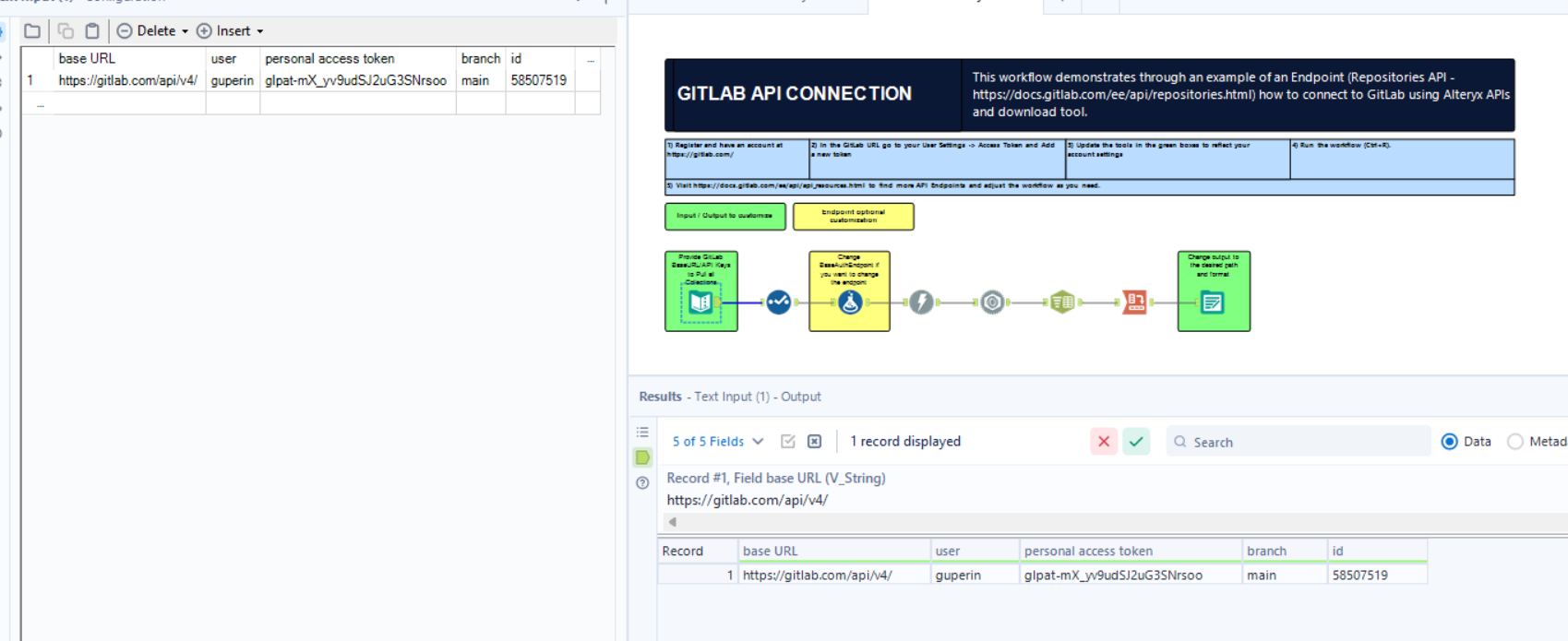 Connecting To Gitlab In Alteryx Using Apis Alteryx Community