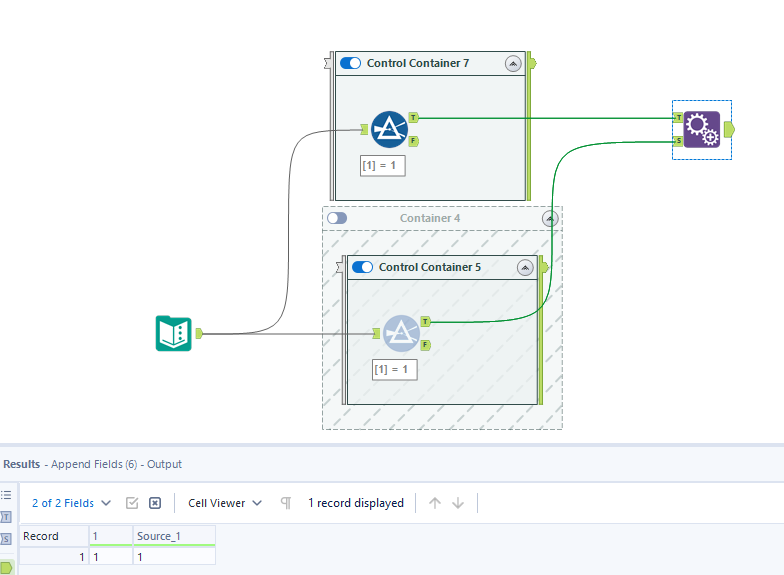 Solved: Control Containers still run in disabled container... - Alteryx Community