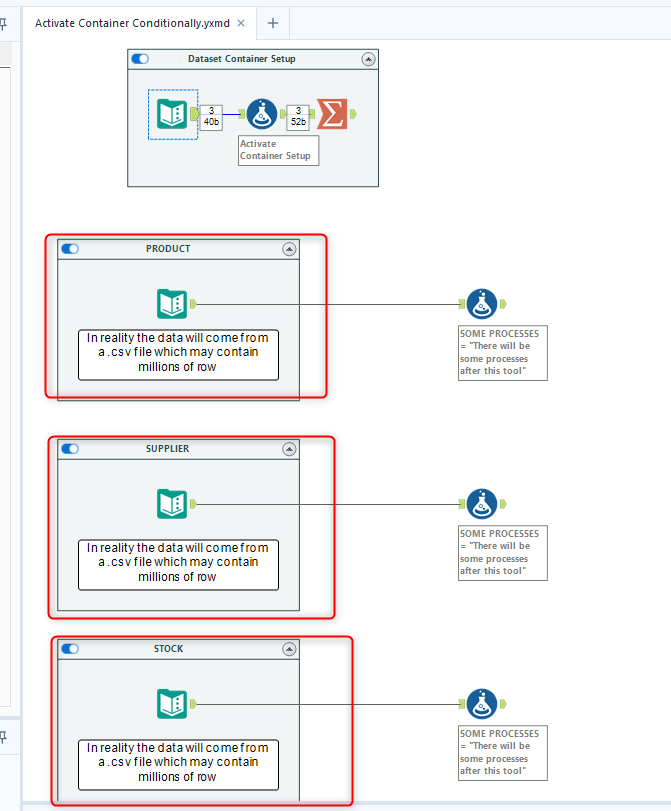 Solved: Activate Container Conditionally - Alteryx Community