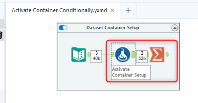 Solved: Activate Container Conditionally - Alteryx Community