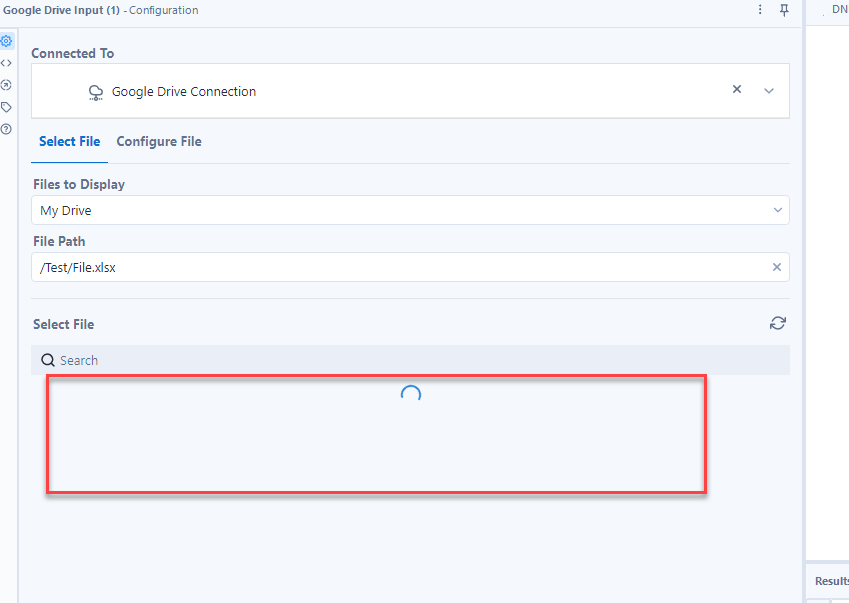 Need help with the error message for Google drive ... - Alteryx Community